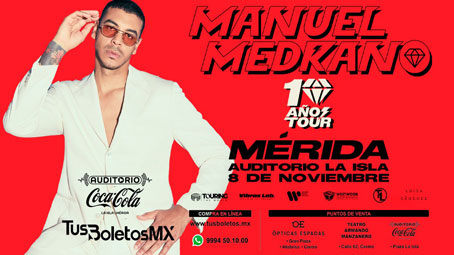 Boletos | Manuel Medrano: "10 Años Tour" en Mérida | TusBoletosMX